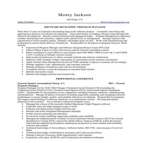 Monty Jackson Resume 21-Nov-2016 | PDF
