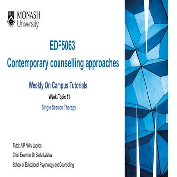 EDF5063 Week 11 tutorial single session therapy.pptx