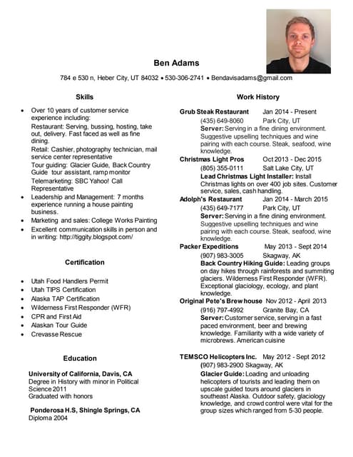 Frank Boerner Food Resume | PDF