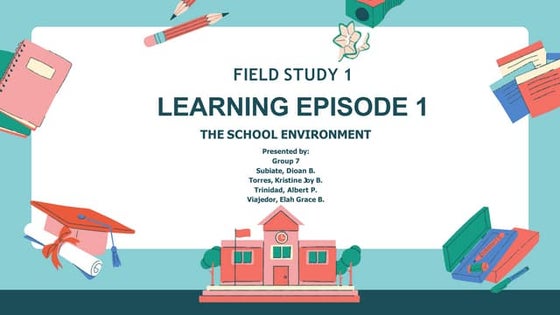 Fs 1 episode 1 school as a learning environment | DOCX