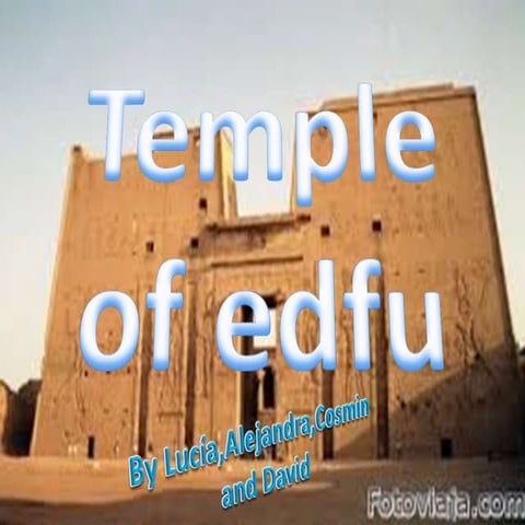 temple of edfu | PPTX