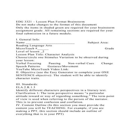 EDG 3321 – Lesson Plan Format BrainstormDo not make changes to.docx