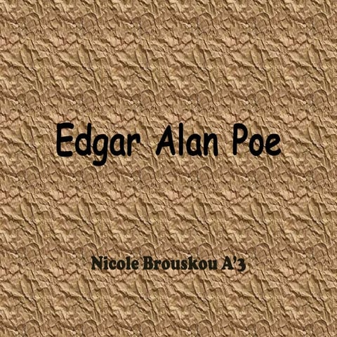 Edgar alan poe | PPT