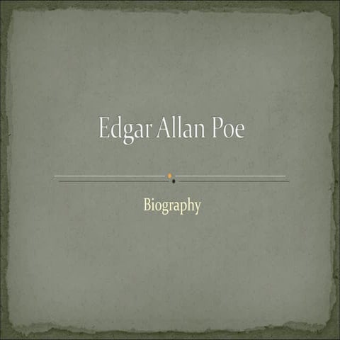 Edgar Allan Poe | PPTX