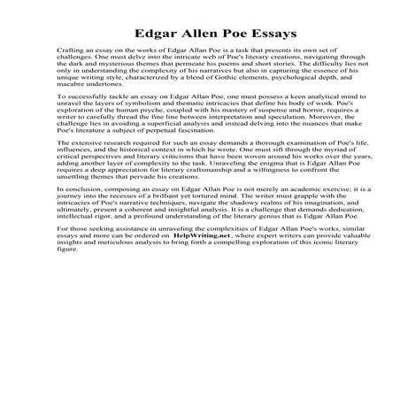 Edgar Allen Poe Essays.pdf