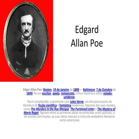 Edgard allan poe completo | PPT