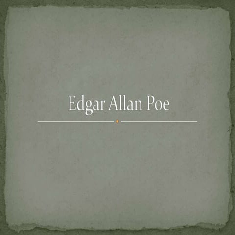 Edgar Allan Poe | PPTX