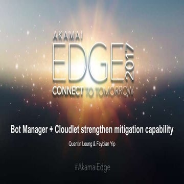 Bot Manager Cloudlet Strengthen Mitigation Capability Ppt