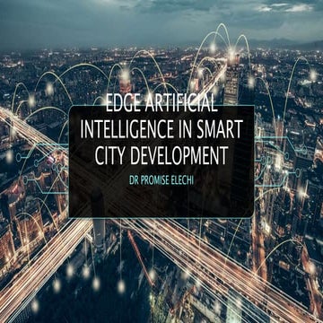 Edge Artificial Intelligence in smart city development | PPTX