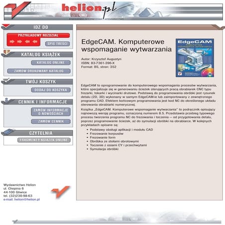 EdgeCAM. Komputerowe wspomaganie wytwarzania | PDF | Computer Software and Applications | Computing