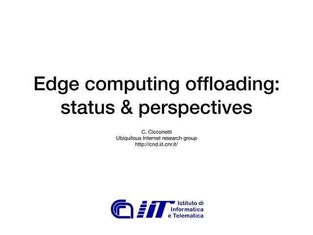 Cloud Computing For Mobile Users Can Offloading Computation Save Energy