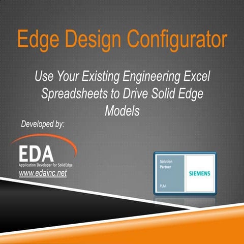 Edge Design Configurator for Solid Edge | PPTX