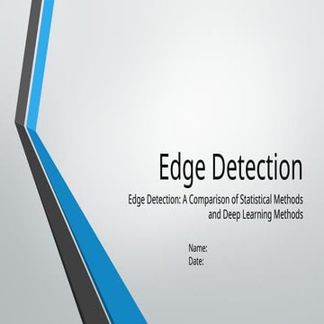 Edge Detection : Edge Detection: A Comparison of Statistical Methods ...