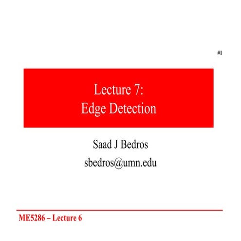 Edge Detection 2 digital image processing | PDF