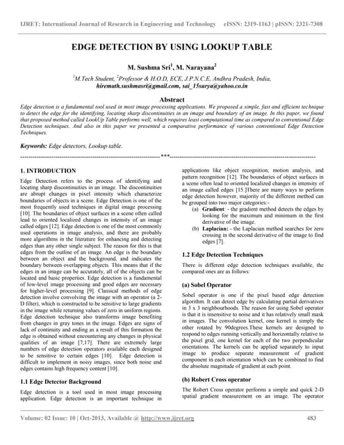 Performance Evaluation Of Image Edge Detection Techniques Pdf