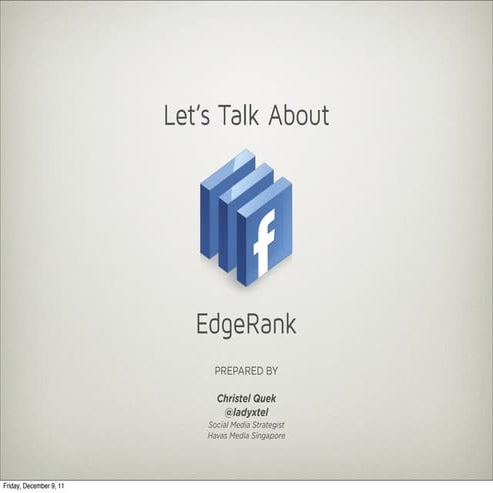 Facebook's Edgerank- Understanding It for Content Curation | PDF