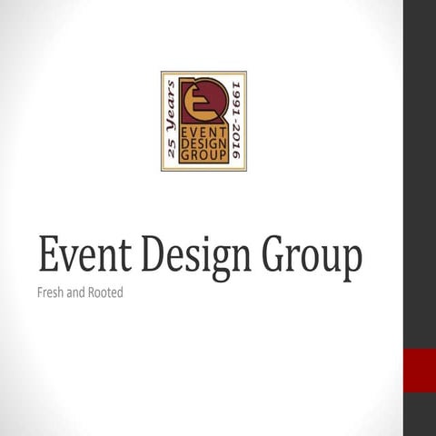 Event Design Group Highlights | PPTX