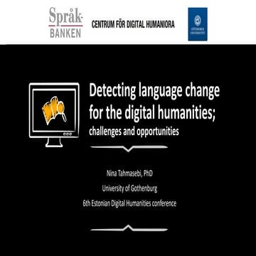 Detecting language change for the digital humanities | PDF