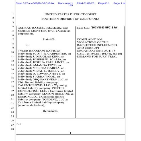 Ed Hayes sued for racketeering and corruption.pdf
