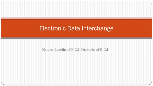 Introduction to EDI Basics | PPTX