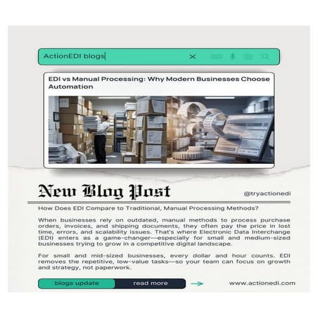 EDI vs Manual Processing: Why Modern Businesses Choose Automation | PDF
