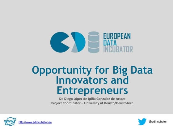 European Data Incubator Edi