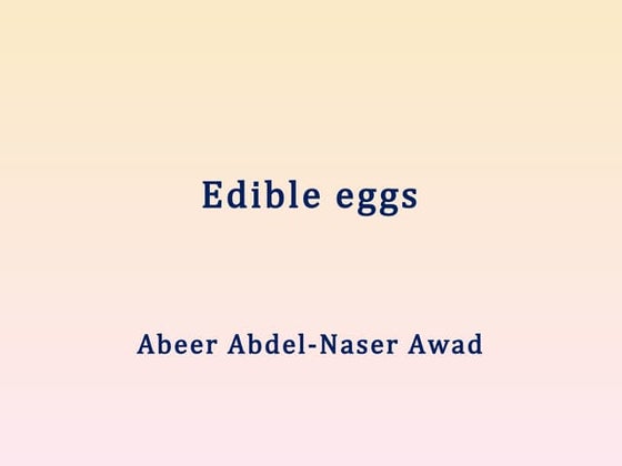 Lesson 6 Physical Structure and Composition of Egg | PPTX