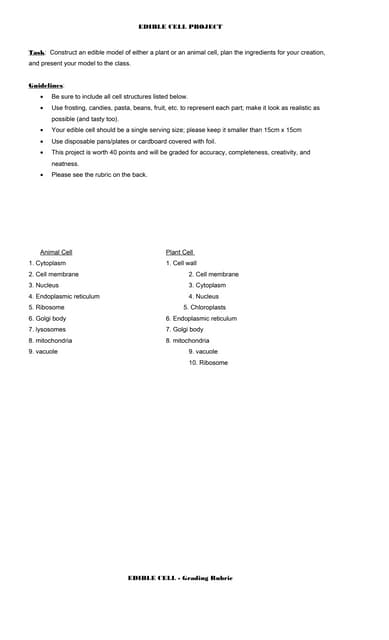 Cell Analogy Example | PPTX
