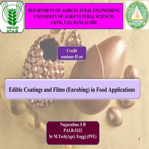 Edible films and coatings | PPTX