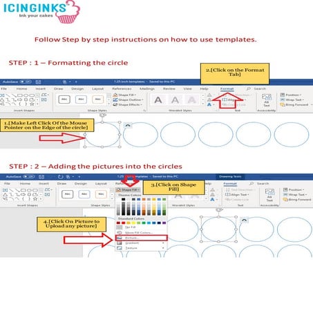 Edible Image Templates Online | Icinginks | PDF