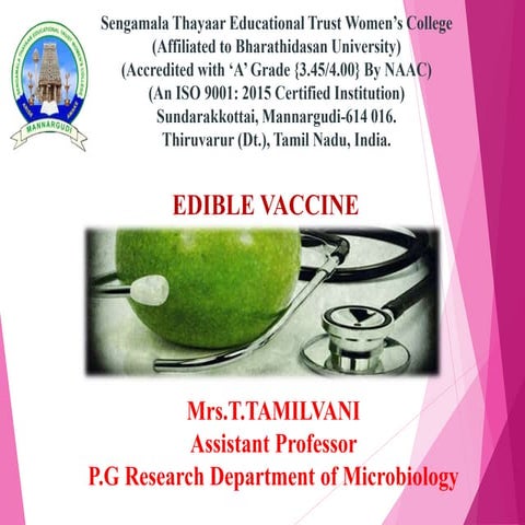 Edible Vaccine | PPTX