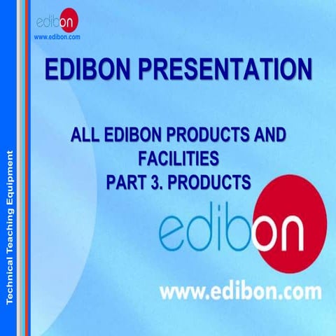All EDIBON products and facilities. Part 3 Products | PPSX
