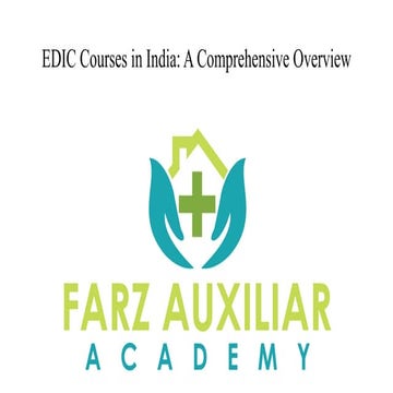 EDIC Courses in India: A Comprehensive Overview | PPTX