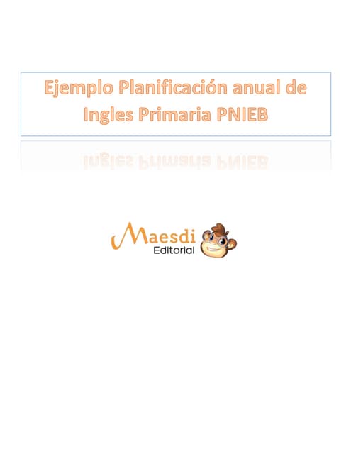 PLANEACIONES DE INGLES PRIMARIA PNIEB planeacion de ingles para ...