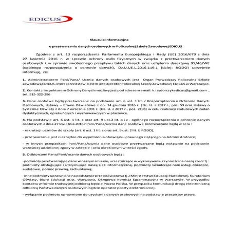 Klauzula Informacyjna RODO | DOCX