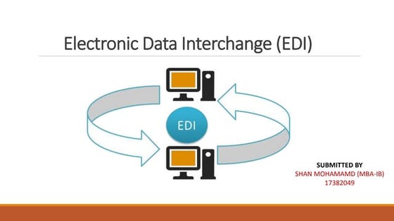 Electronic data interchange(edi) | PPT