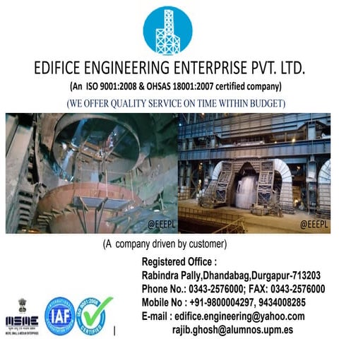 Edifice engineering enterprise pvt. ltd. presentation | PDF