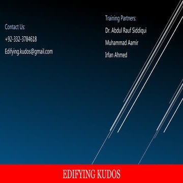 Edifying kudos profile | PPTX