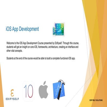 iOS App Development Presented by Edifyself | PPT