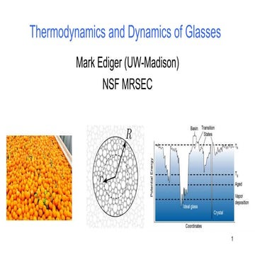 Thermodynamics and Dynamics of Glasses | PPTX