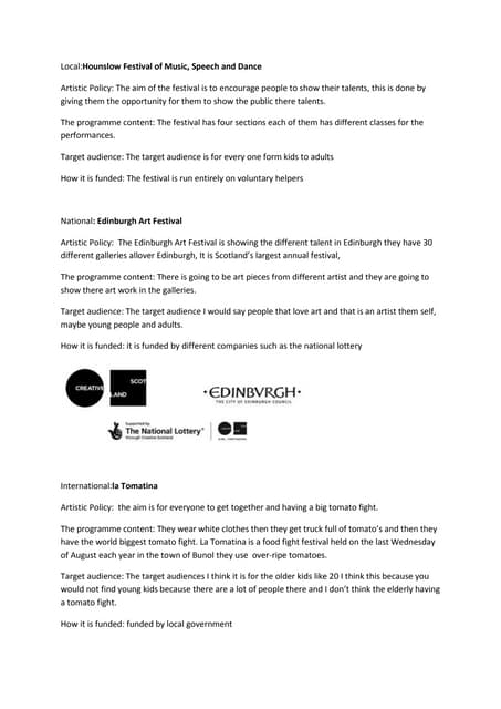 International Festival Script | PDF