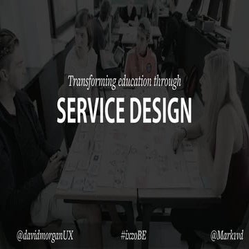 Transforming education through Service Design | PPT