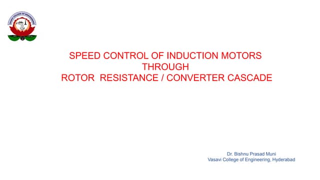 Switched Reluctance Motor SRM - Introduction | PPTX