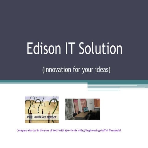 Edison it solution | PPTX