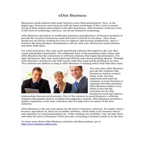 Edist Business | PDF