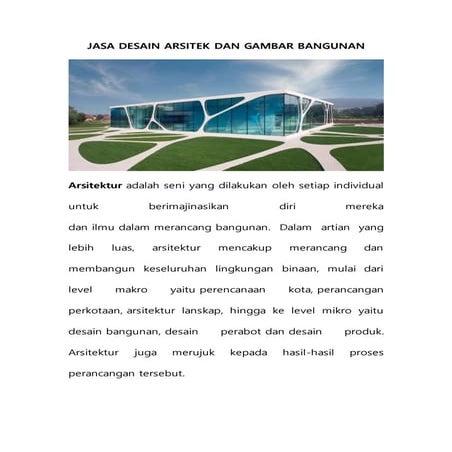 Jasa Arsitek | Gambar Bangunan | Desain Interior | Architectural Design ...