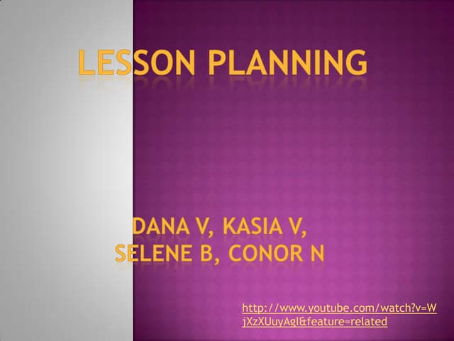 Lesson Plan PowerPoint Presentation | PPTX