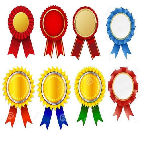 end of school year editable ribbon heads | DOCX