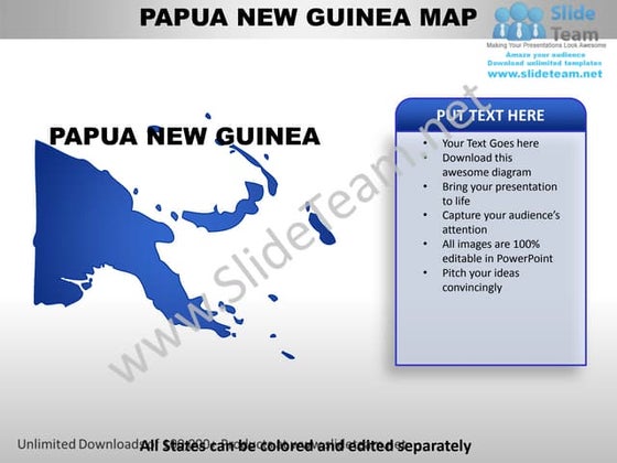 Editable guinea power point map with capital and flag templates slides ...