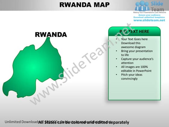 Editable algeria power point map with capital and flag templates slides ...